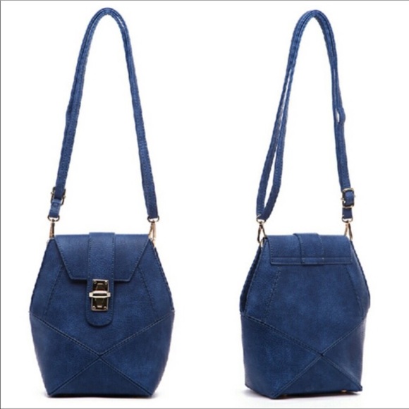Boutique | Bags | Boutique Blue Hexagonal Crossbody Bag | Poshmark